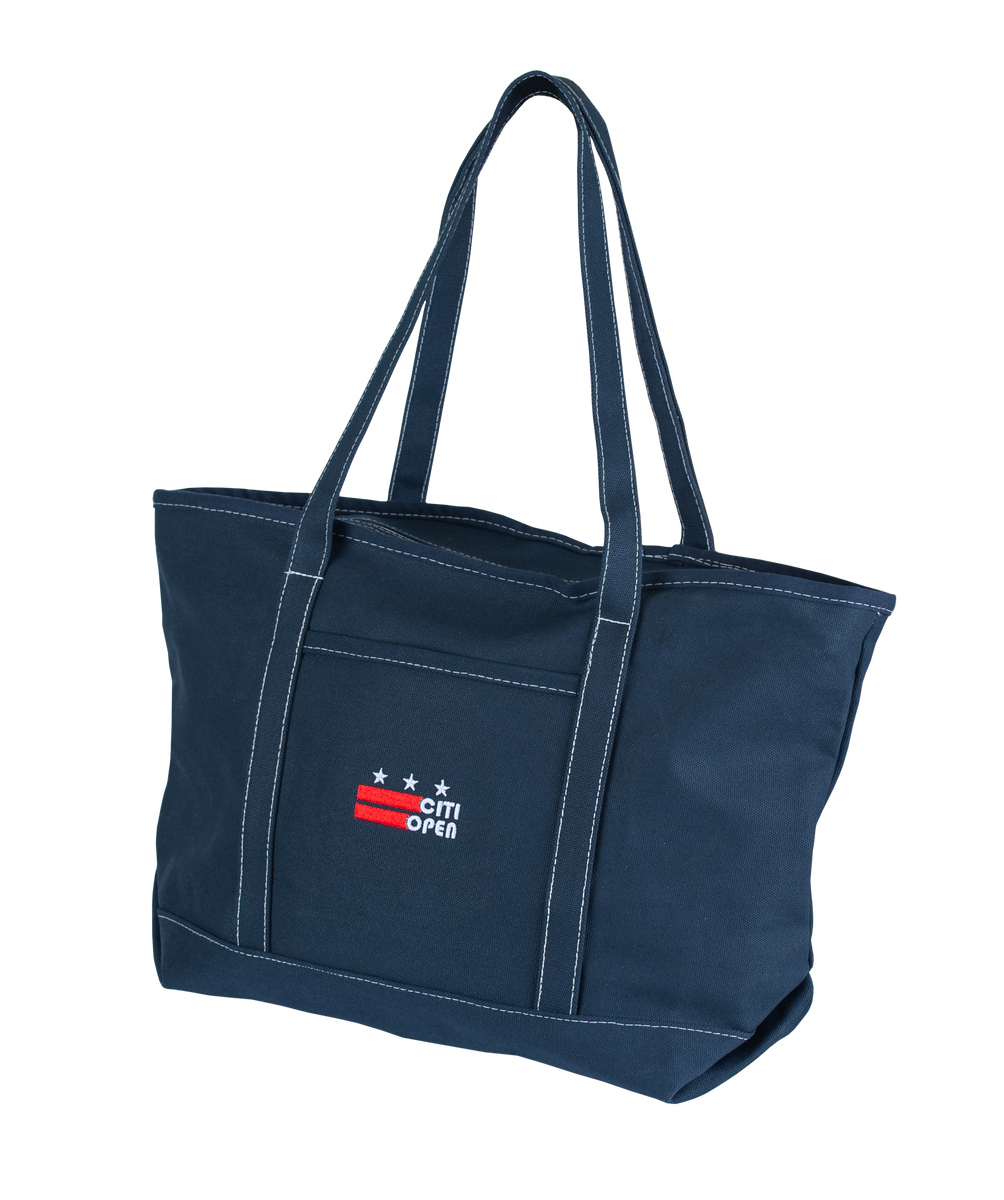 Citi Open DC Flag Large Canvas Tote Bag - Navy – Mubadala Citi DC Open ...