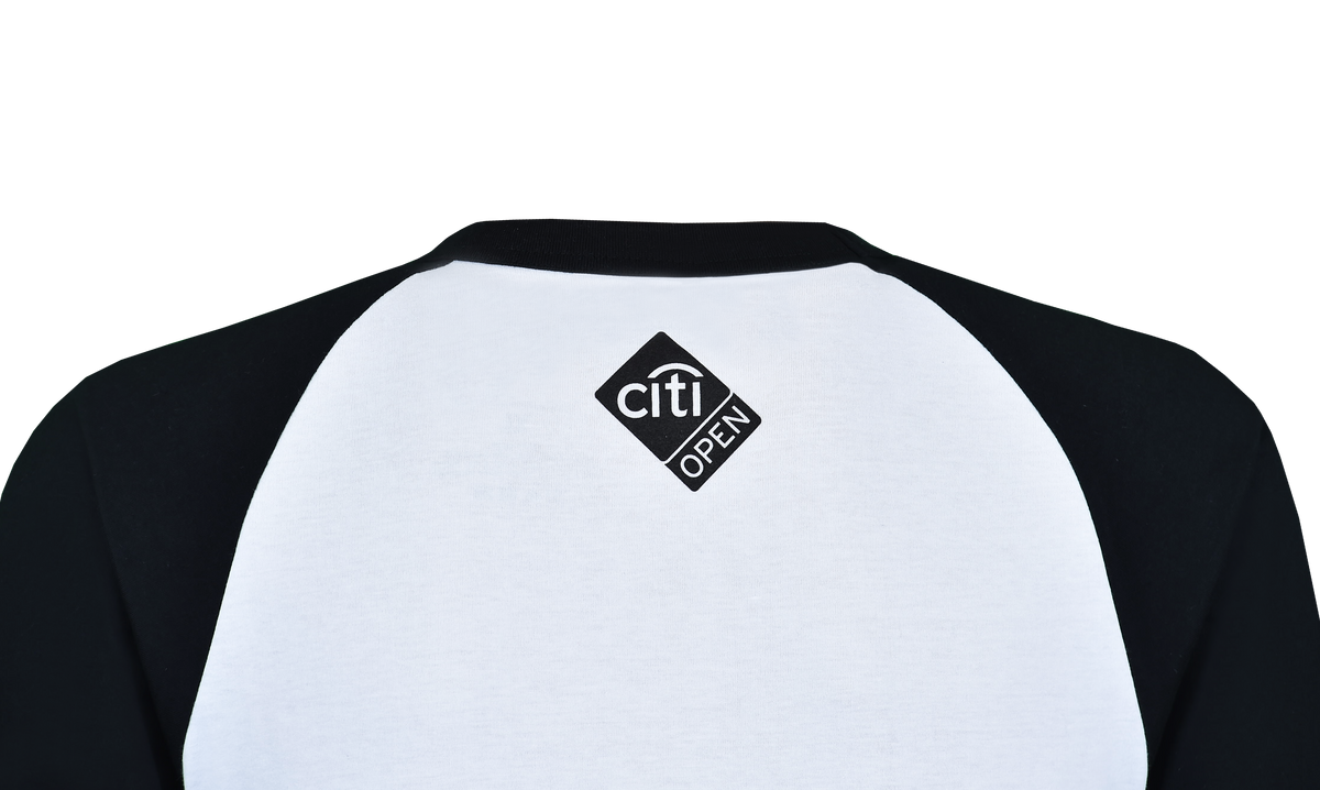 Youth Citi Open DC Flag 3/4 Sleeve Raglan - Black/White – Mubadala Citi ...